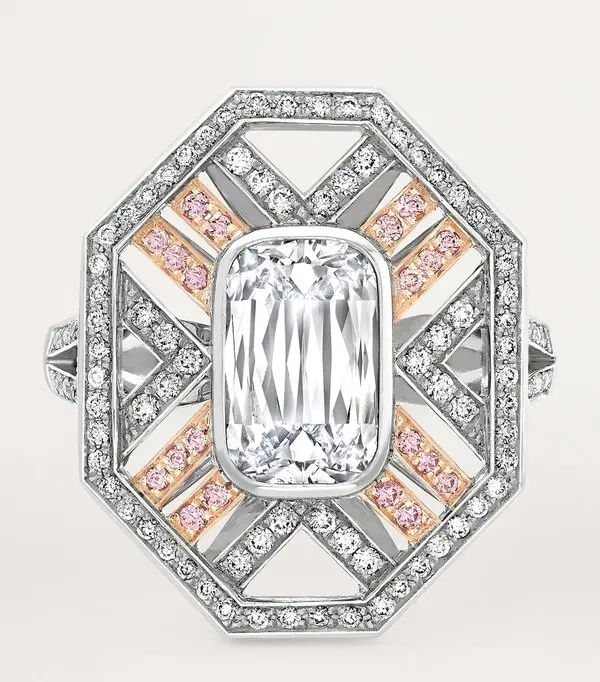 BOODLES Platinum And Diamond Fifth Avenue Ring