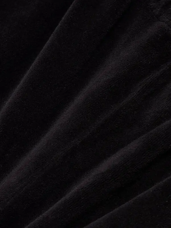 Suzie Kondi Elma Cotton-blend Velour Jumpsuit - Black