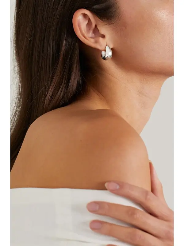 SOPHIE BUHAI Net Sustain Hoop Earrings