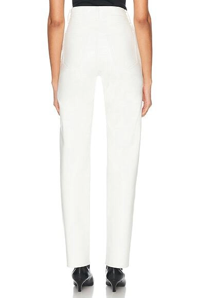 AGOLDE 90's Pinch Waist Long Jeans In White