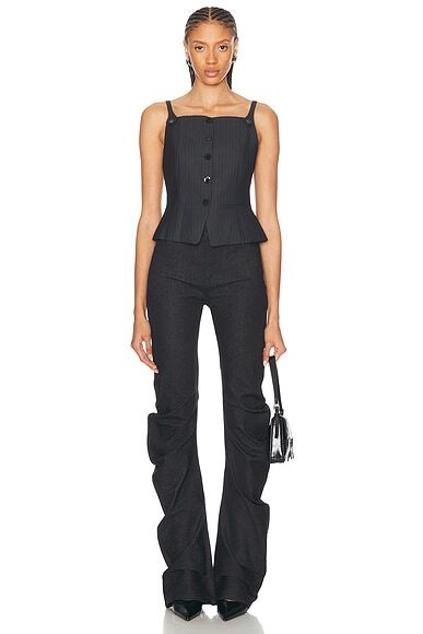GANNI Suting Vest Top