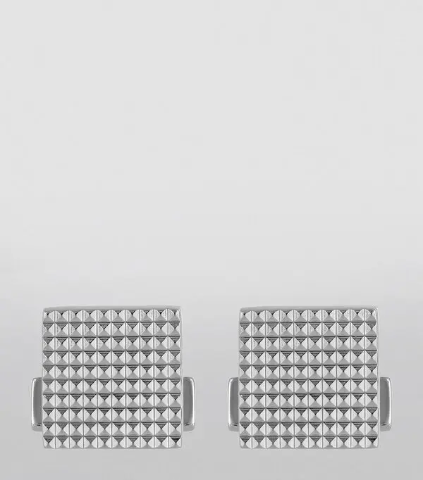 S.t. Dupont Palladium Diamond Head Cufflinks