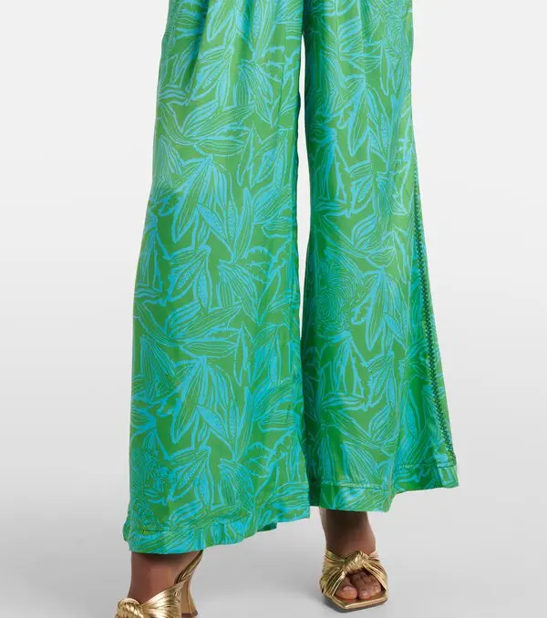 Poupette St Barth Claudia Printed Halterneck Jumpsuit