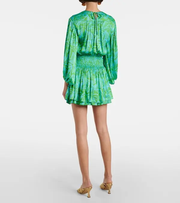 Poupette St Barth Colleen Printed Mini Dress