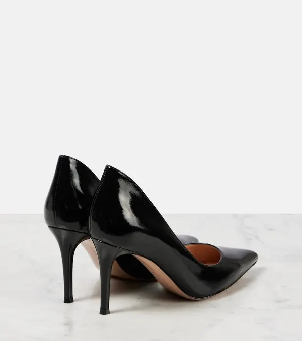 GIANVITO ROSSI Ellipsis 85 Patent Leather Pumps
