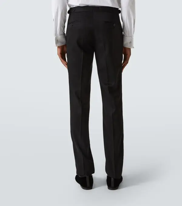 Rubinacci Luca Wool Tuxedo Pants