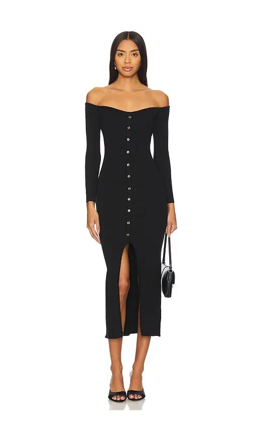 Heartloom Laramie Off-the-shoulder Dress - Black