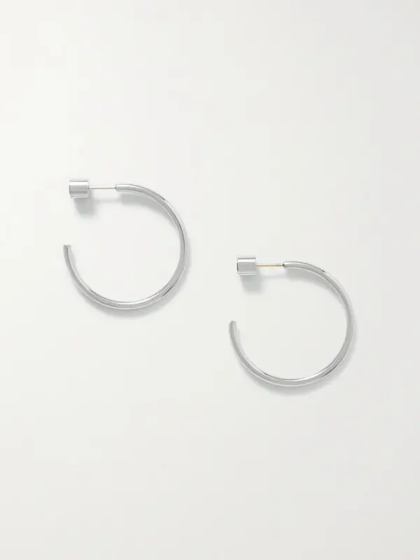 JENNIFER FISHER Mini Thread -plated Hoop Earrings