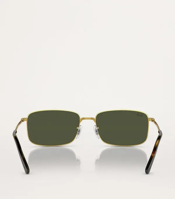 Ray-ban Metal 0rb3717 Sunglasses - Gold