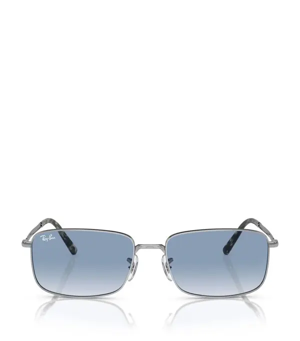 Ray-ban Rectangle Metal Sunglasses - Silver