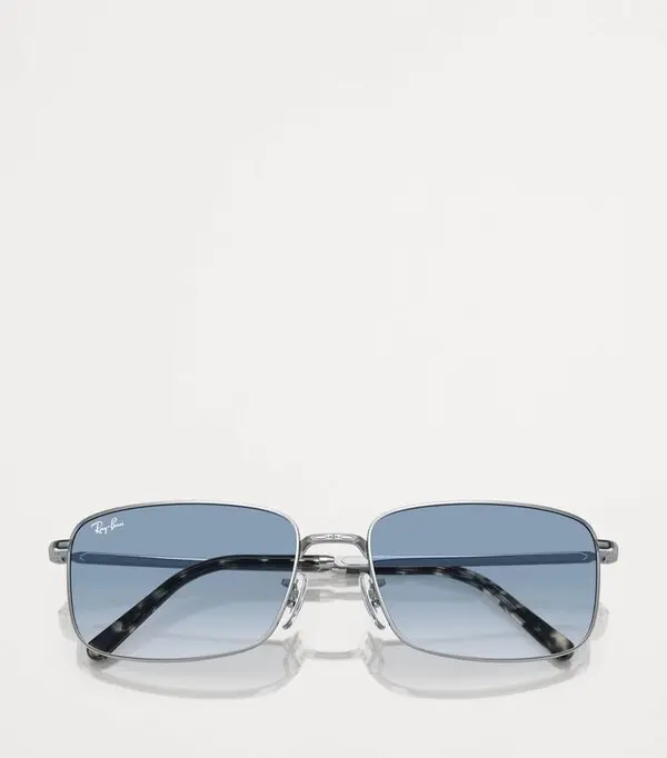 Ray-ban Rectangle Metal Sunglasses - Silver