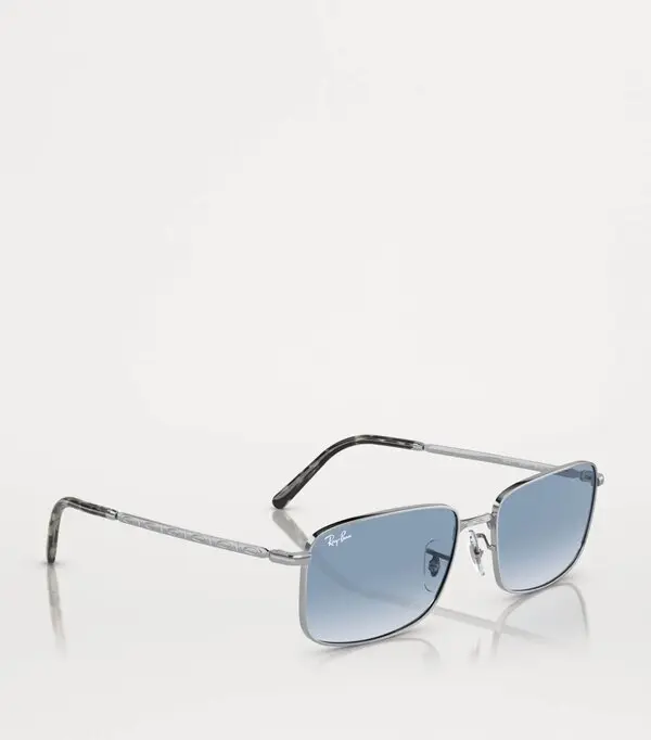 Ray-ban Rectangle Metal Sunglasses - Silver