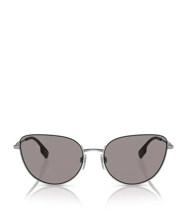 Burberry Steel Cat Eye Sunglasses - Silver