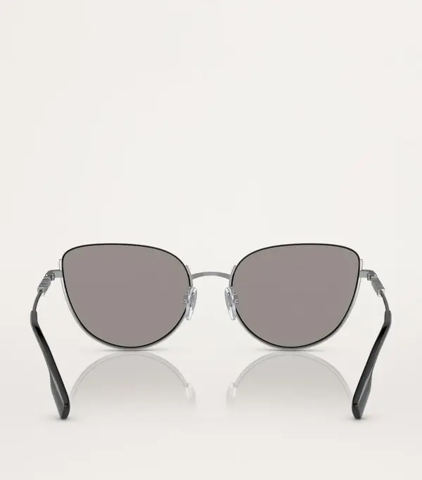 Burberry Steel Cat Eye Sunglasses