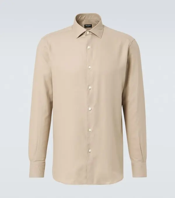 Zegna Cotton And Cashmere Shirt