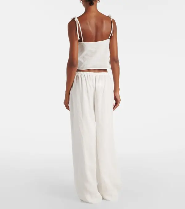 SIR. Rosalia Ramie Top In Ivory
