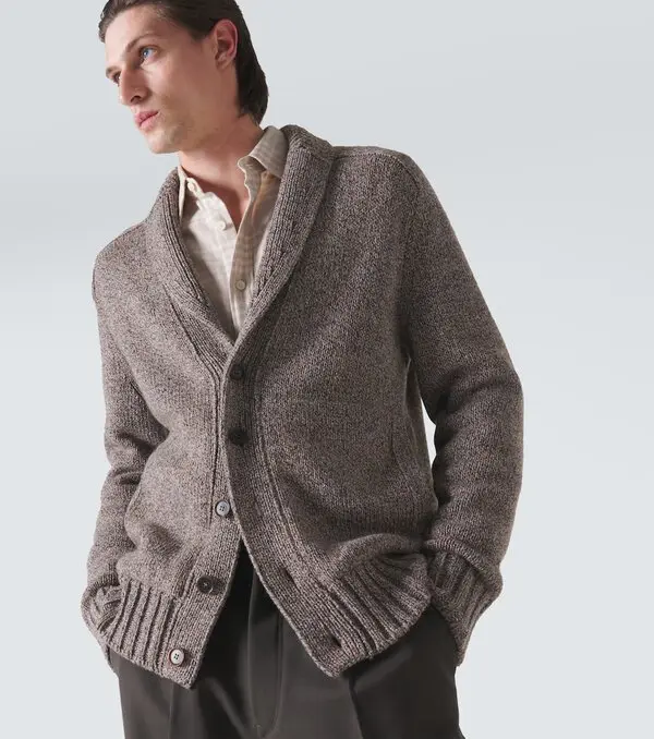 Zegna Cashmere Shawl Collar Cardigan