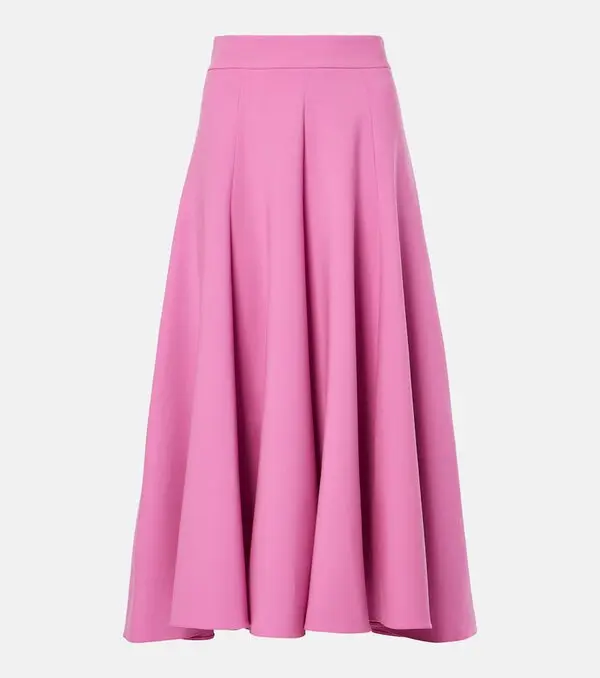 Oscar De La Renta High-rise Midi Skirt