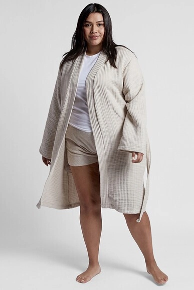 PARACHUTE Cloud Cotton Robe - Bone
