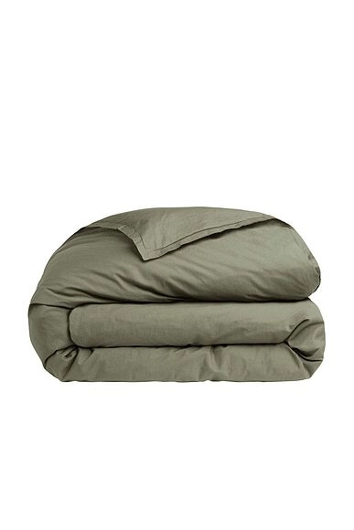 PARACHUTE Percale Duvet Cover - Moss