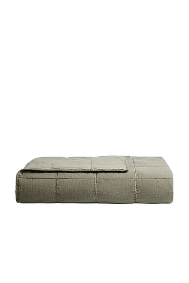 PARACHUTE Linen Box Quilt - Moss