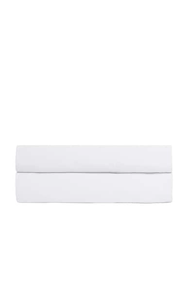 PARACHUTE Percale Fitted Sheet - White