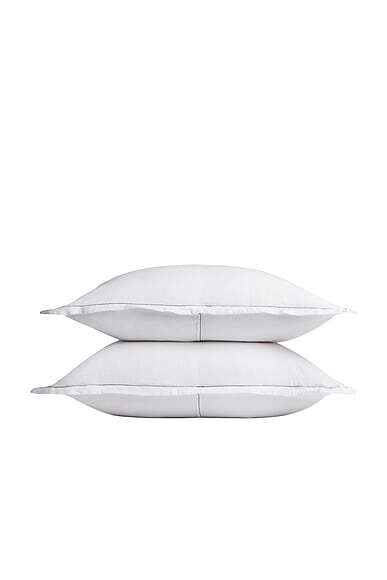 PARACHUTE Heirloom Tencel Linen Sham Set - White