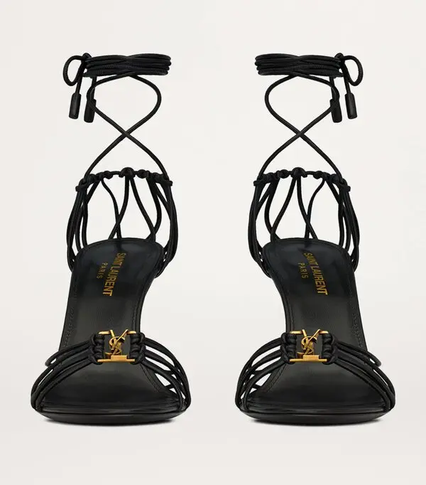 Saint Laurent Babylone Heeled Sandals 90 - Black
