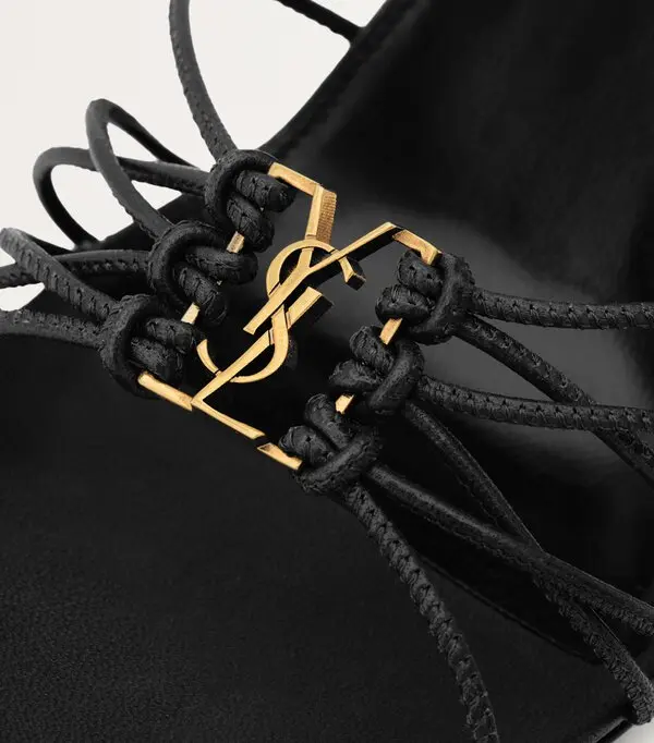 Saint Laurent Babylone Heeled Sandals 90 - Black