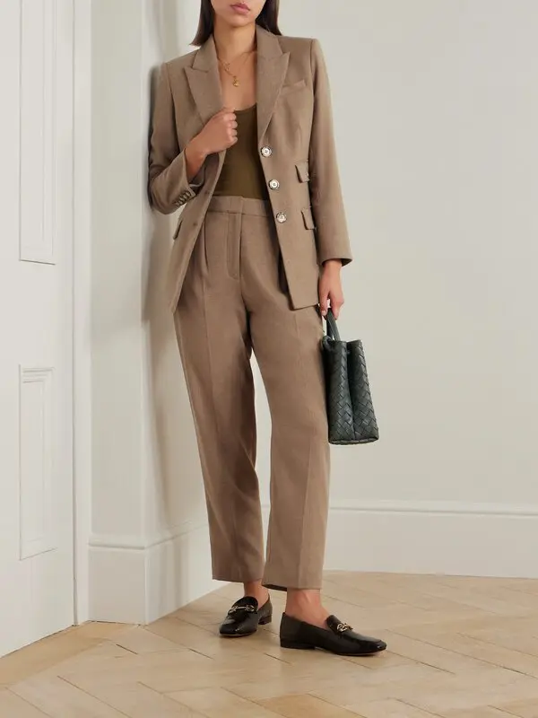 Veronica Beard Nalani Dickey Brushed-twill Blazer