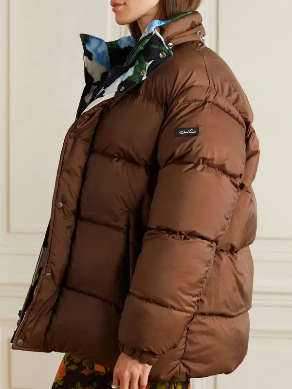 RICHARD QUINN Reversible Floral-print Quilted Shell Down Jacket