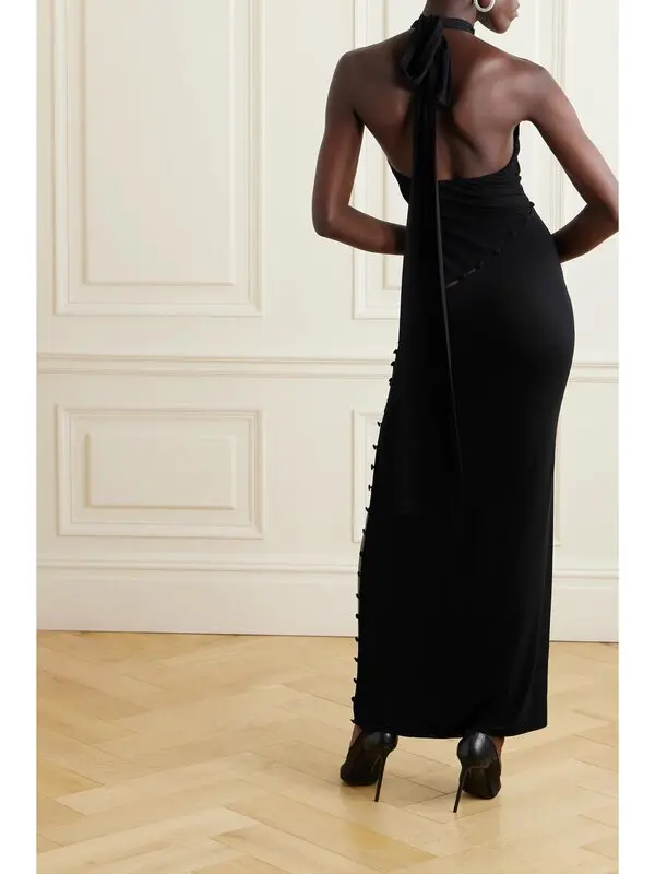 Magda Butrym Cutout Stretch-jersey Maxi Dress
