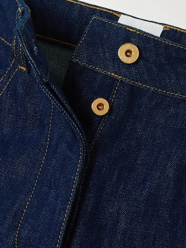 PATOU Cropped Straight-leg Jeans