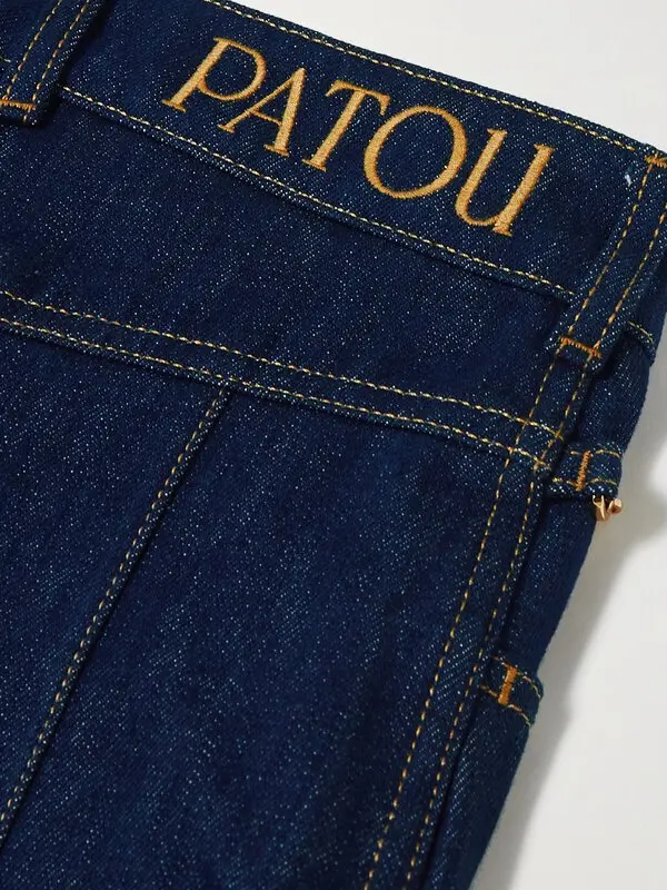 PATOU Cropped Straight-leg Jeans
