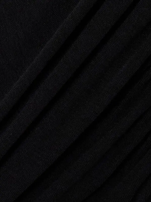 AGOLDE Tania Draped Stretch-tencel™ Lyocell Jersey Top - Black