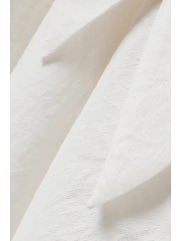 Partow Carina Belted Crinkled-crepe Midi Dress