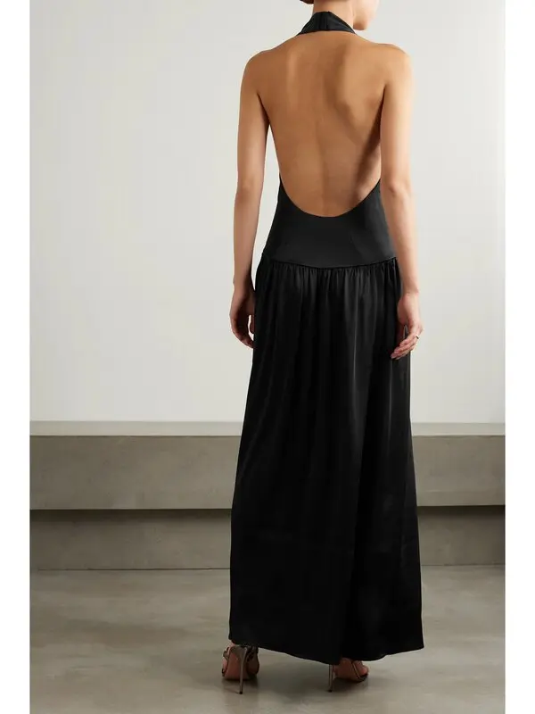 16Arlington Salina Satin Halterneck Gown