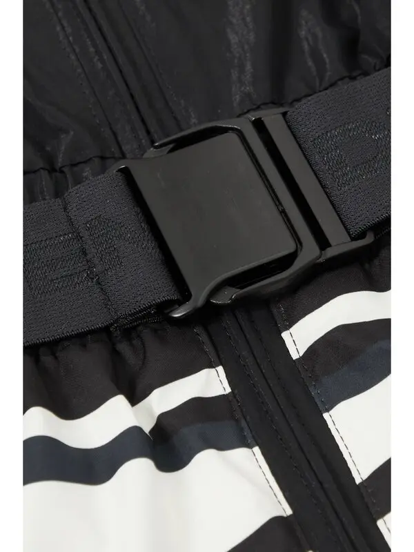 HOLDEN Powder Belted Zebra-print Recycled Ski Suit