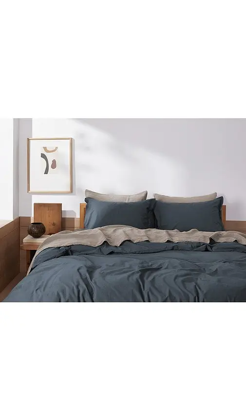 PARACHUTE Brushed Cotton Sham Set In . Also - Navy