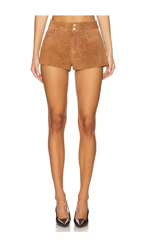 Blanknyc Suede Hot Short - Tan