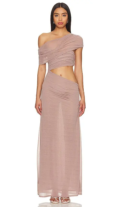 Lpa Mona Maxi Dress - Taupe