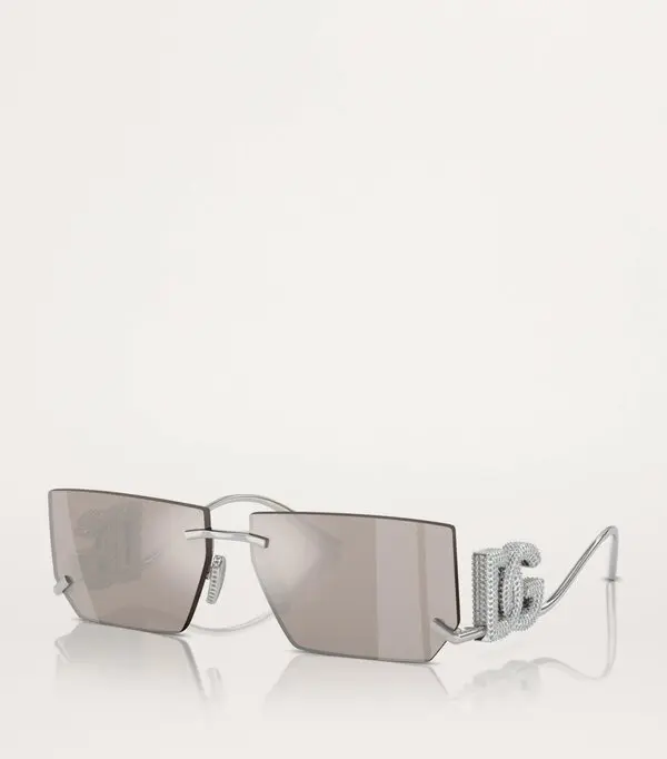 Dolce & Gabbana Mirrored Sunglasses - Silver