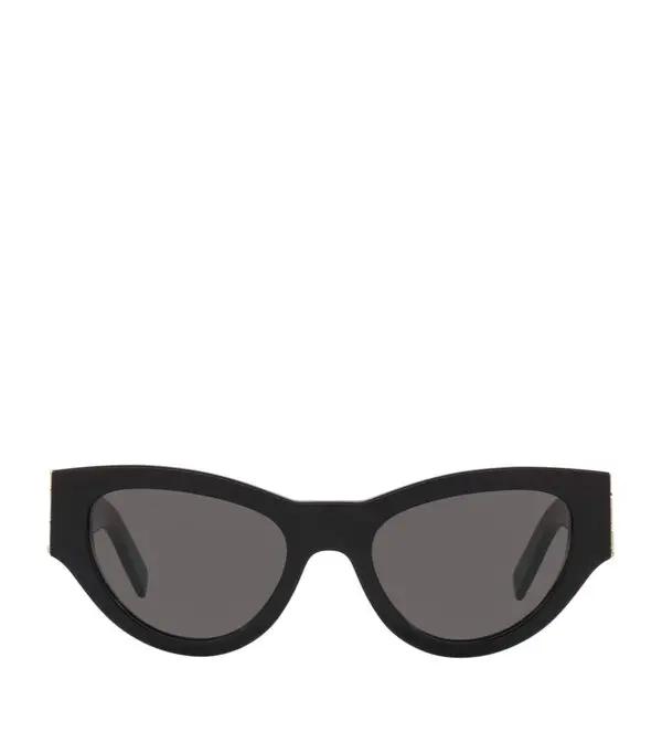 Saint Laurent Acetate Cat Eye Sunglasses - Black