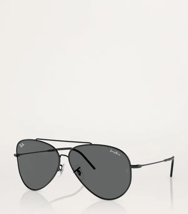 Ray-ban X Lenny Kravitz Aviator Sunglasses - Black