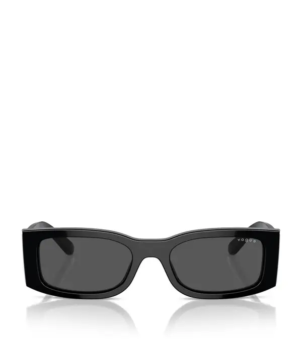 VOGUE Acetate Rectangle Sunglasses - Black