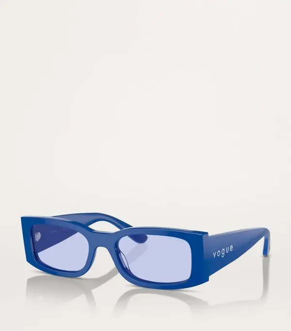 VOGUE Acetate Rectangle Sunglasses - Blue