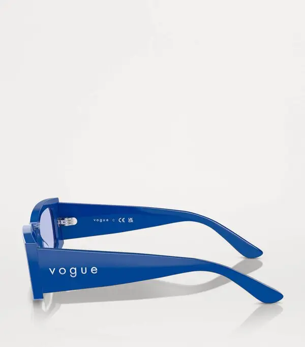 VOGUE Acetate Rectangle Sunglasses - Blue