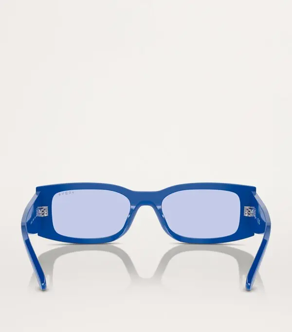 VOGUE Acetate Rectangle Sunglasses - Blue