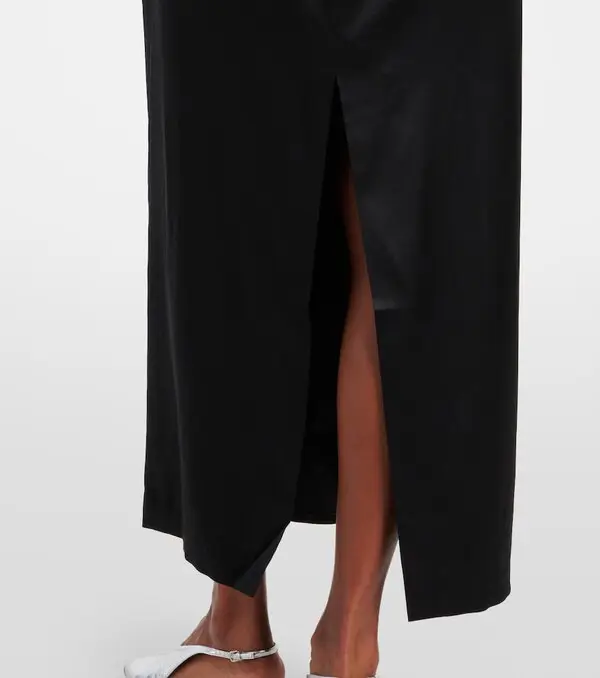 SIR. Sonora Evening Silk-blend Satin Midi Dress