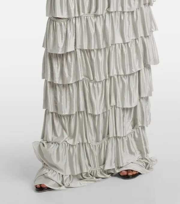 TOM FORD Tiered Ruffled Gown